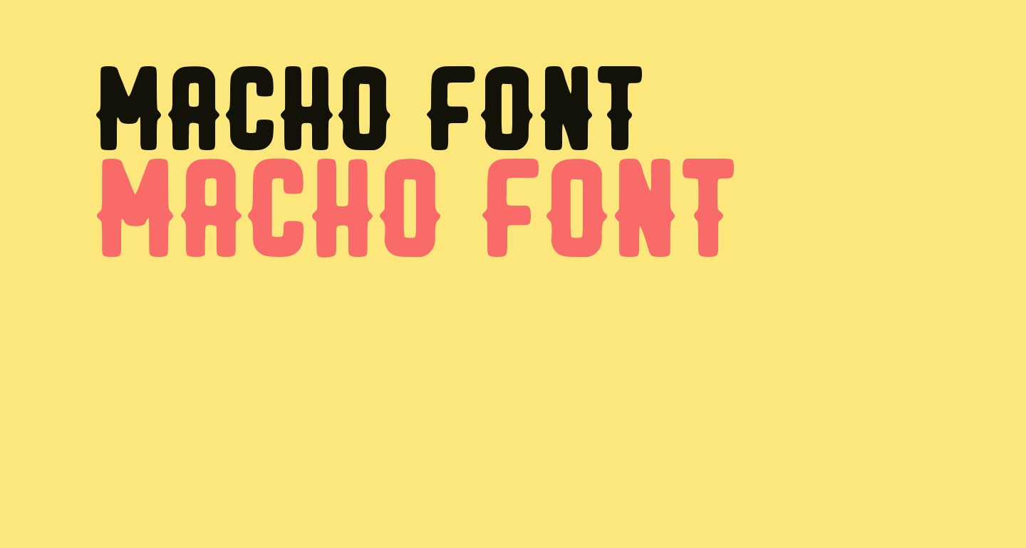 MACHO free Font - What Font Is