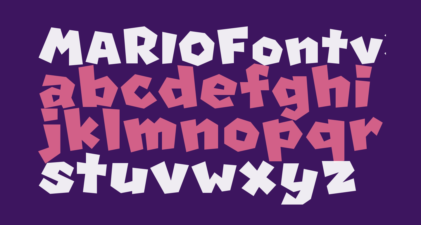 MARIOFontv3-SolidRemake free Font - What Font Is