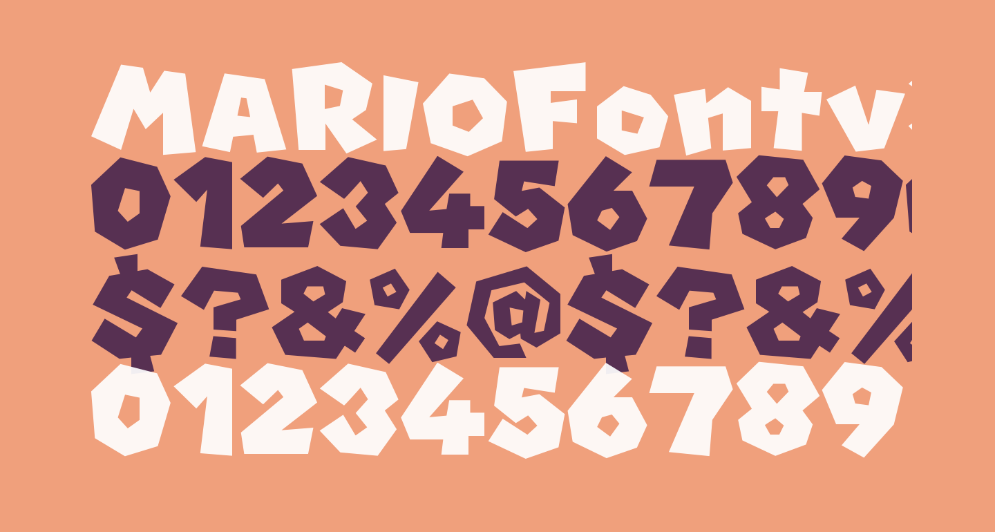 MARIOFontv3-SolidRemake free Font - What Font Is