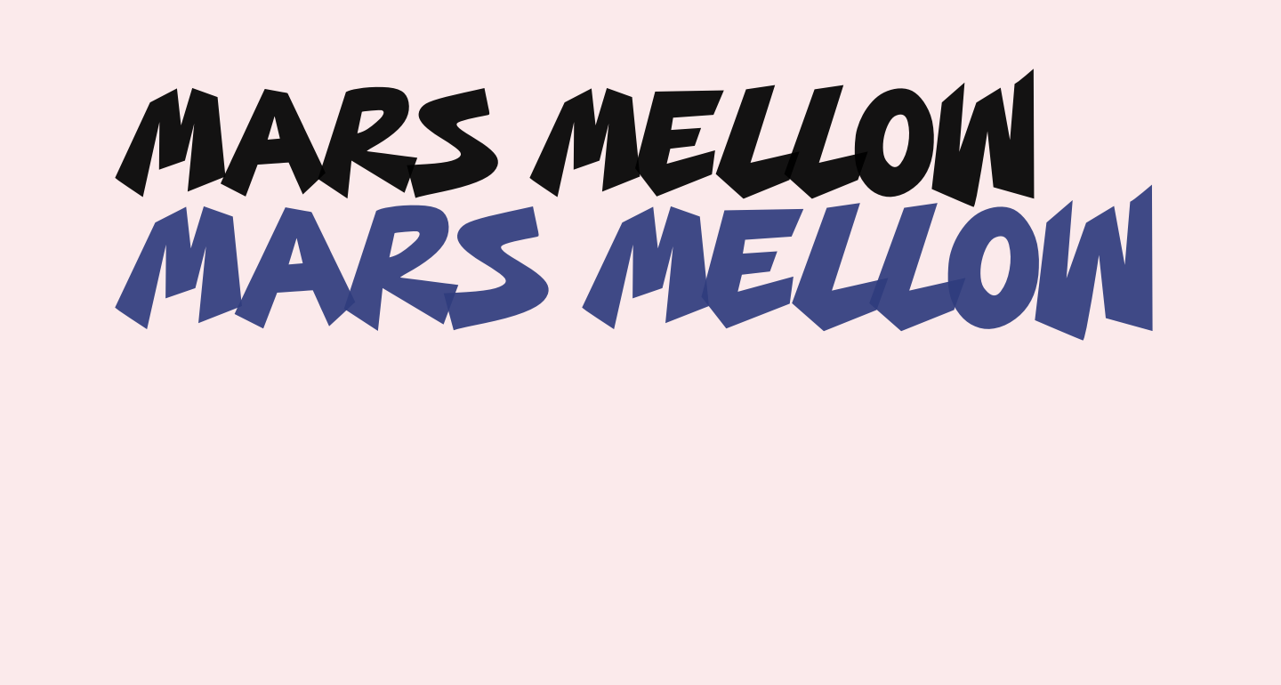 MARS MELLOW free Font - What Font Is