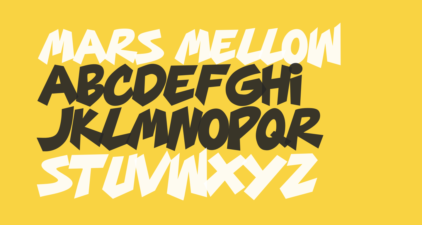 MARS MELLOW free Font - What Font Is