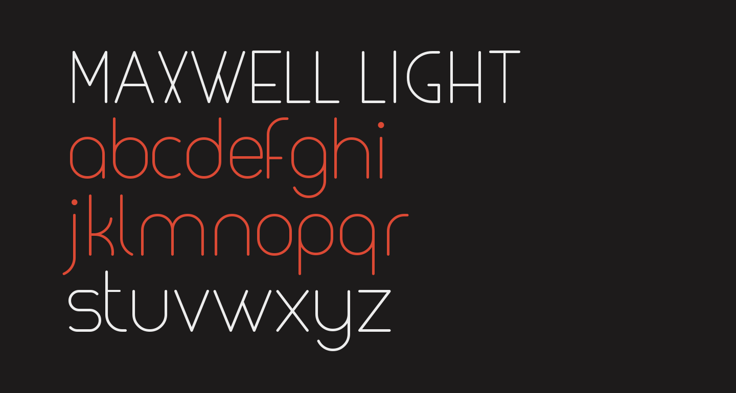 MAXWELL LIGHT free Font - What Font Is