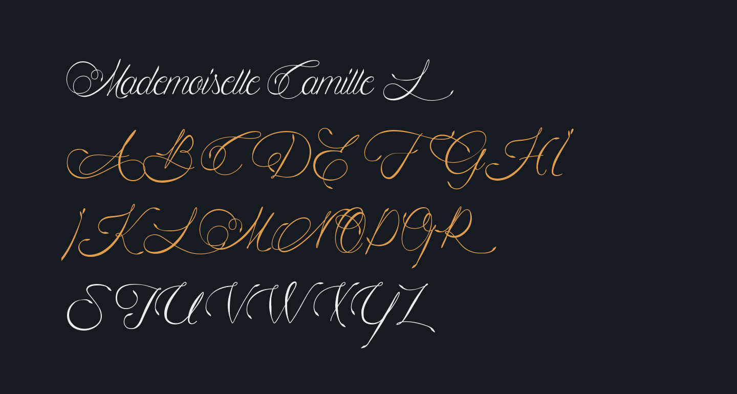 Mademoiselle Camille L free Font - What Font Is
