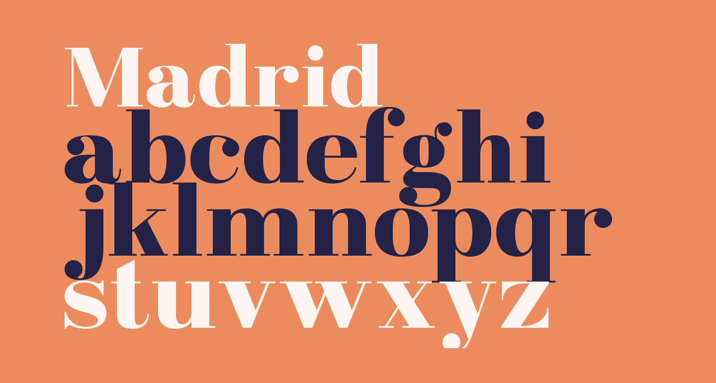 Madrid free Font - What Font Is