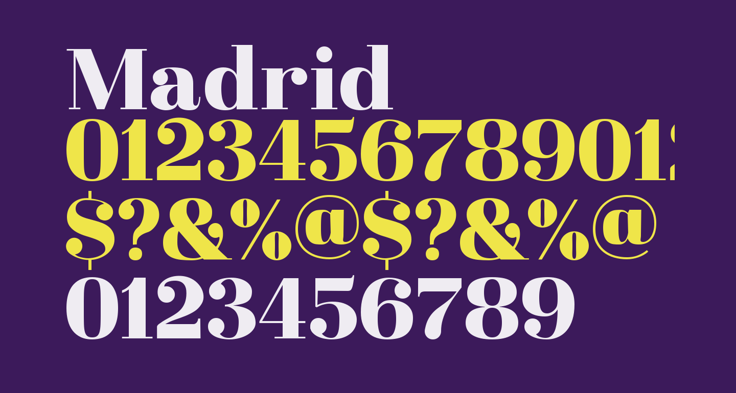 Madrid free Font - What Font Is