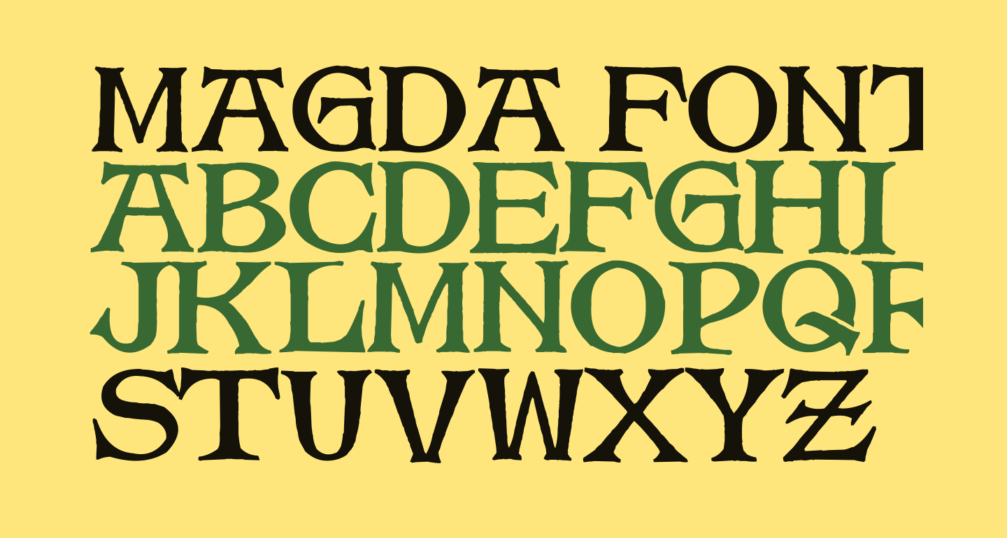 Magda free Font - What Font Is