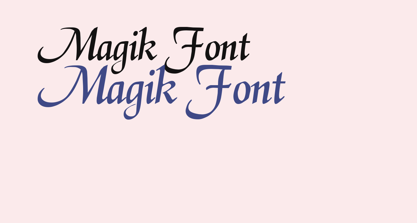 Magik free Font - What Font Is