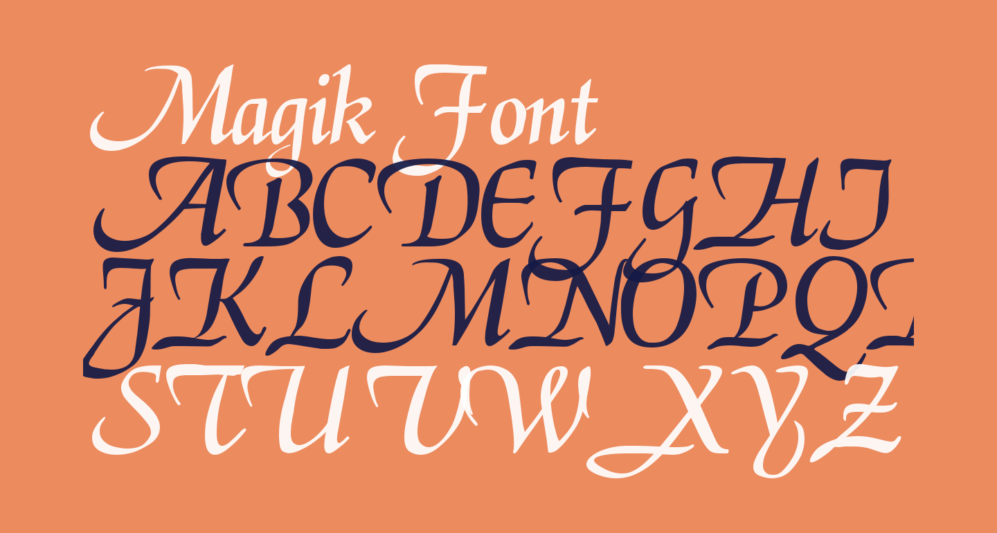 Magik free Font - What Font Is