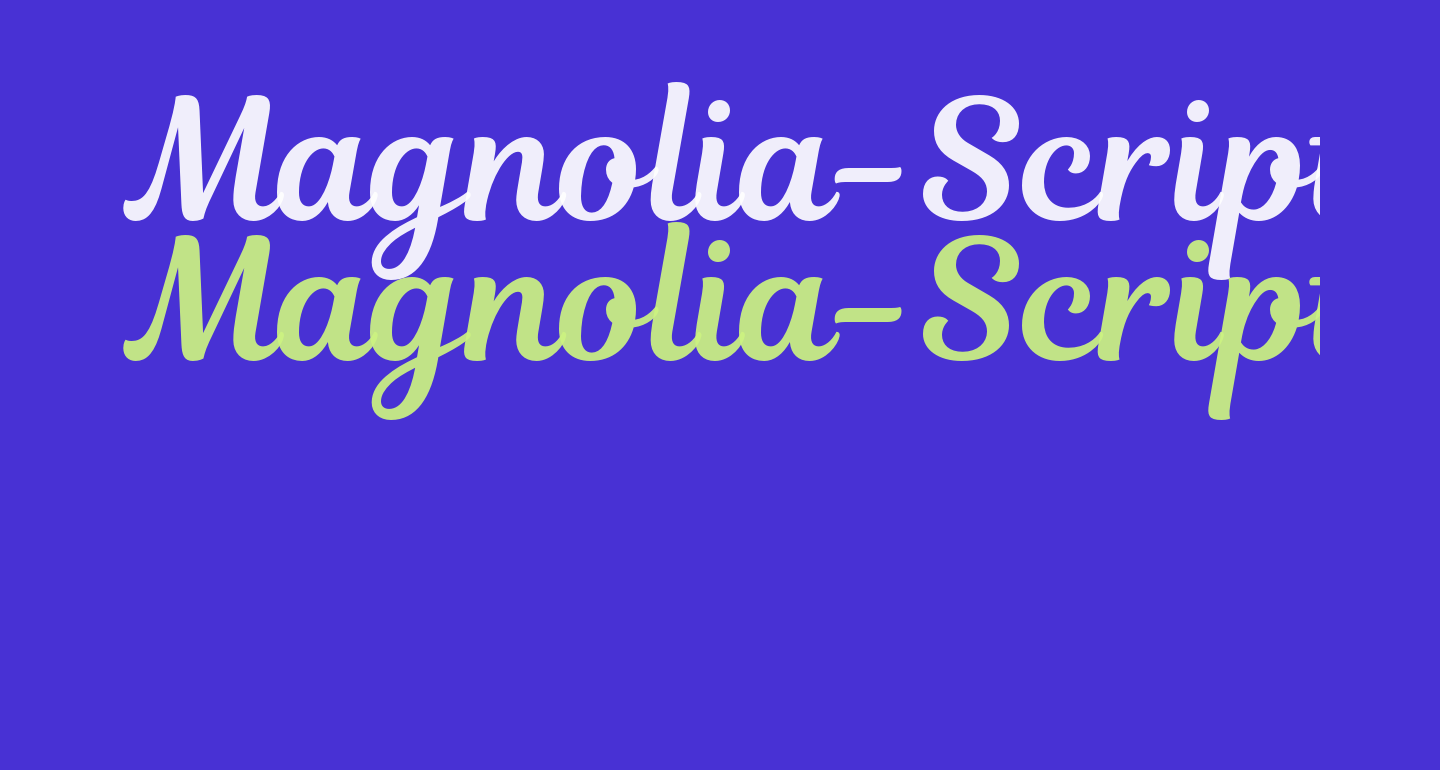 Magnolia-Script free Font - What Font Is