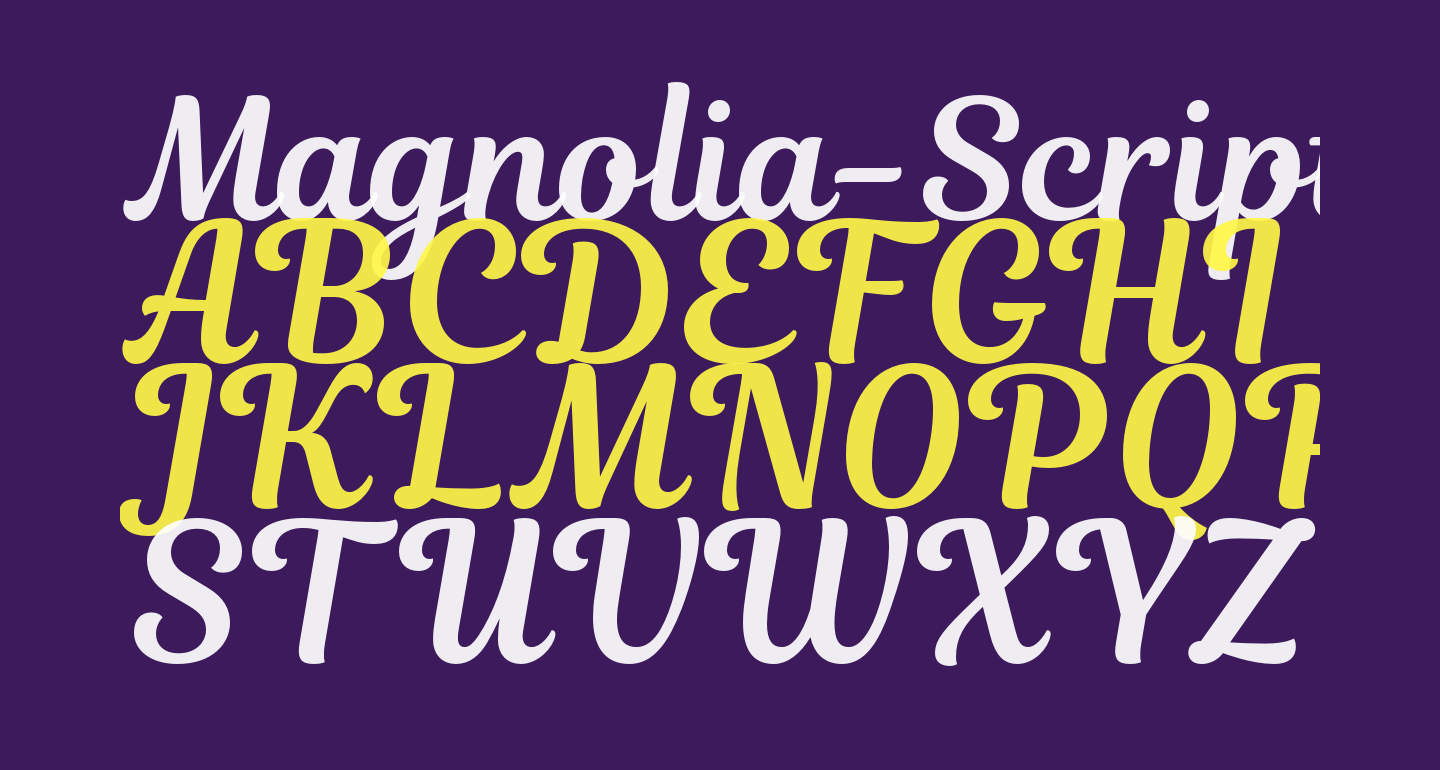 Magnolia-Script free Font - What Font Is