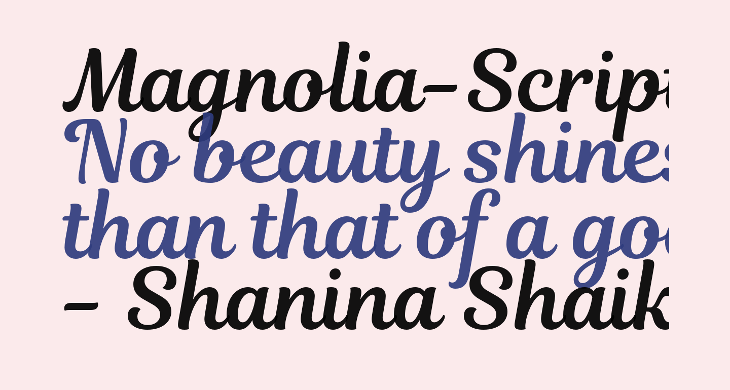 Magnolia-Script free Font - What Font Is