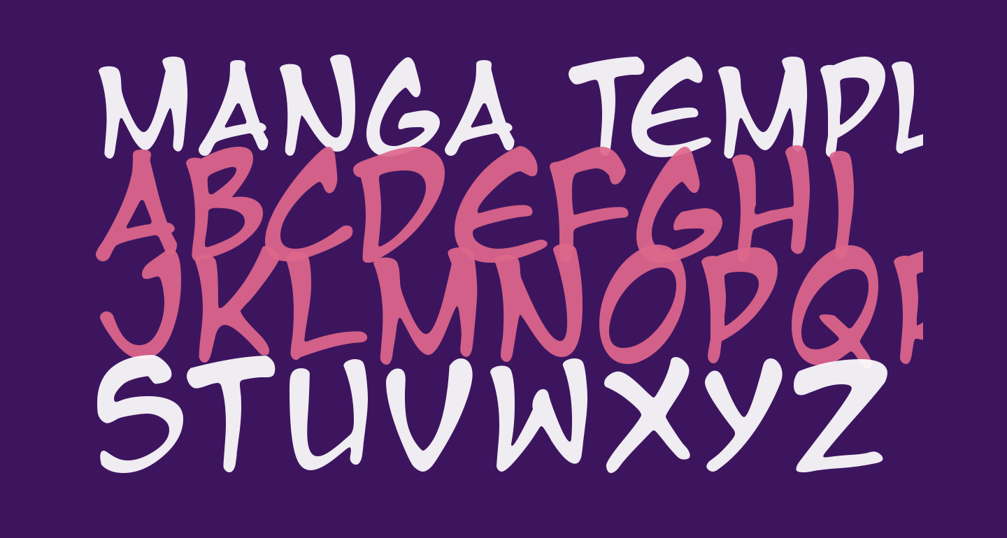 Manga Temple free Font - What Font Is
