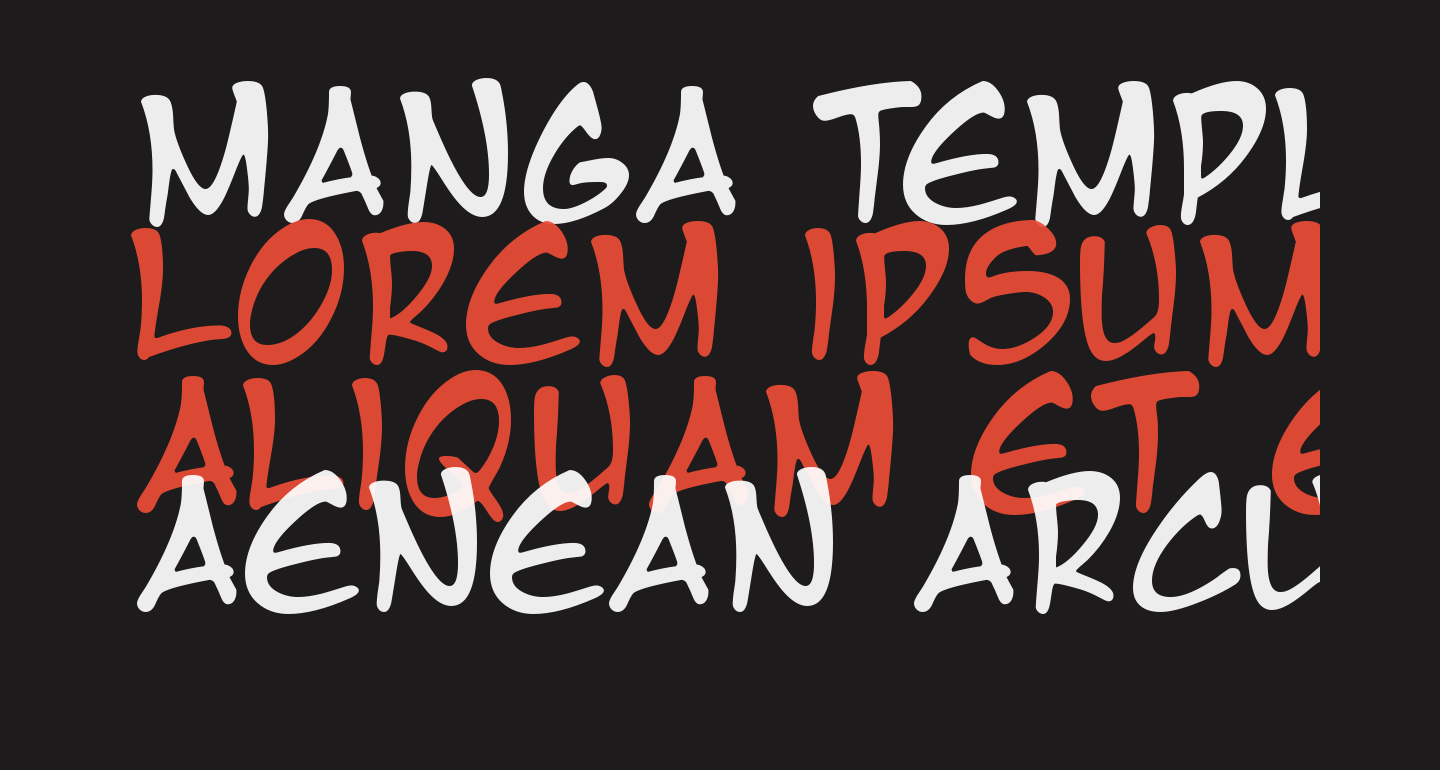 Manga Temple free Font - What Font Is