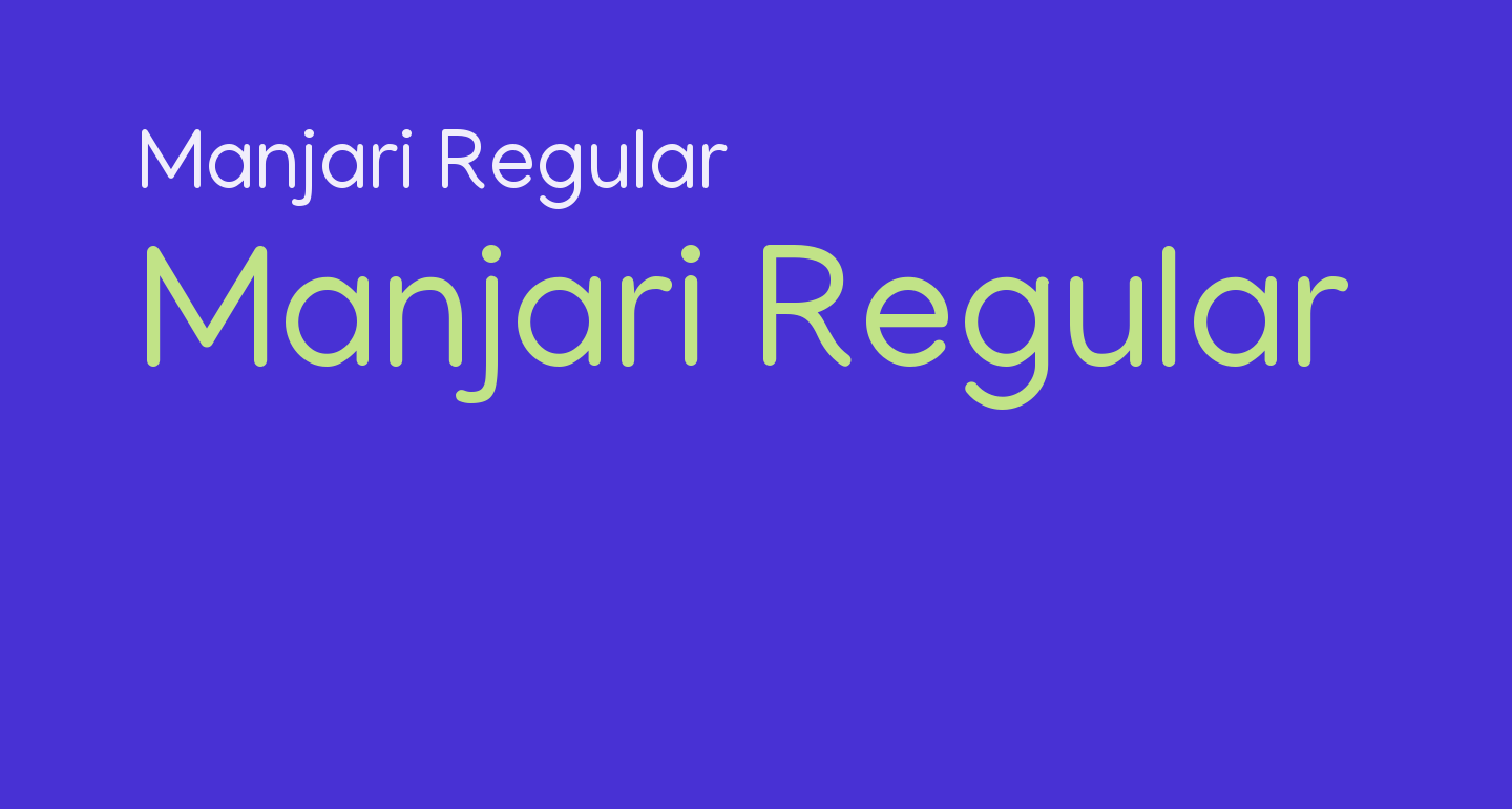 Manjari Regular free Font - What Font Is