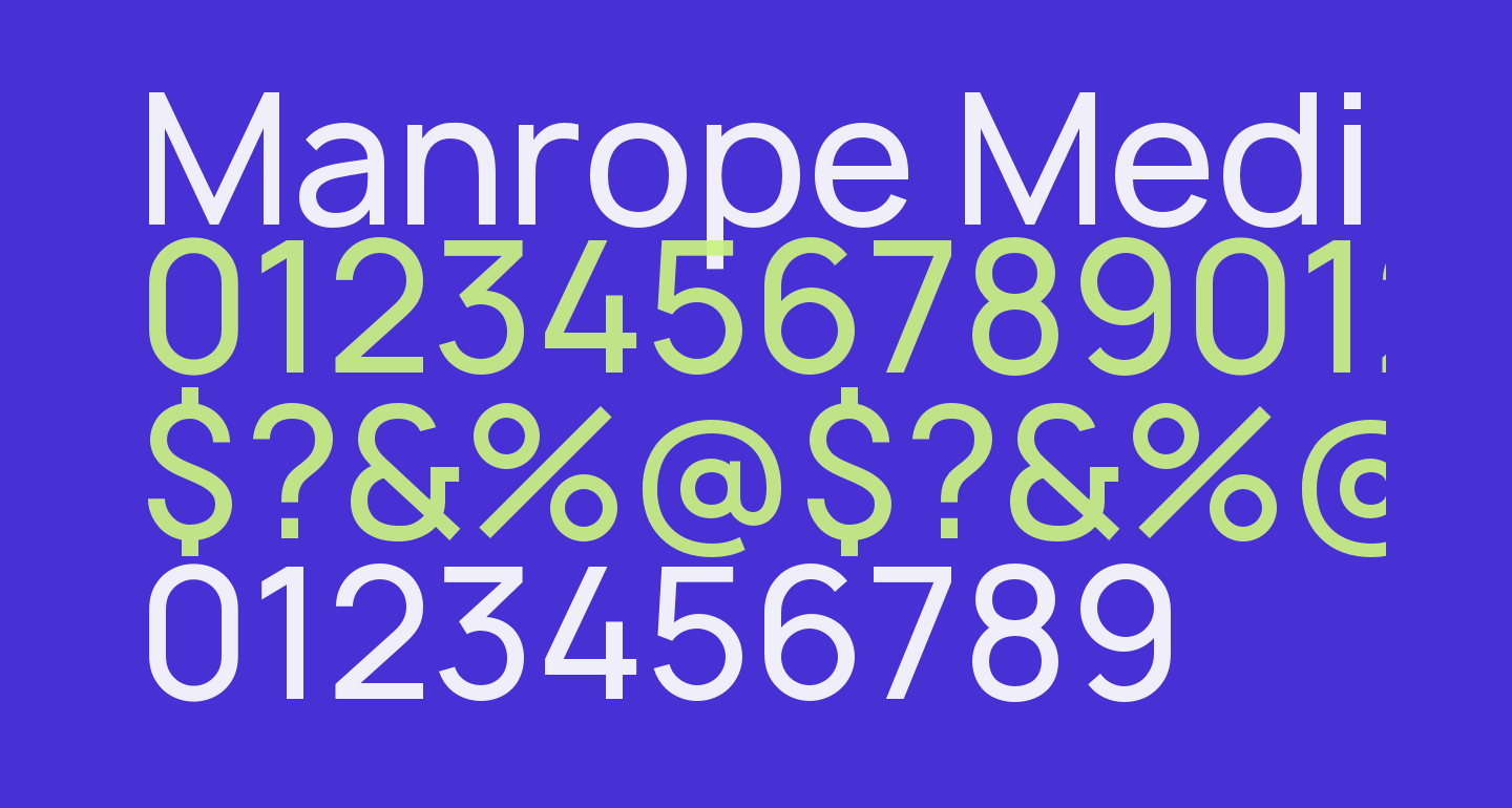 Manrope Medium free Font - What Font Is