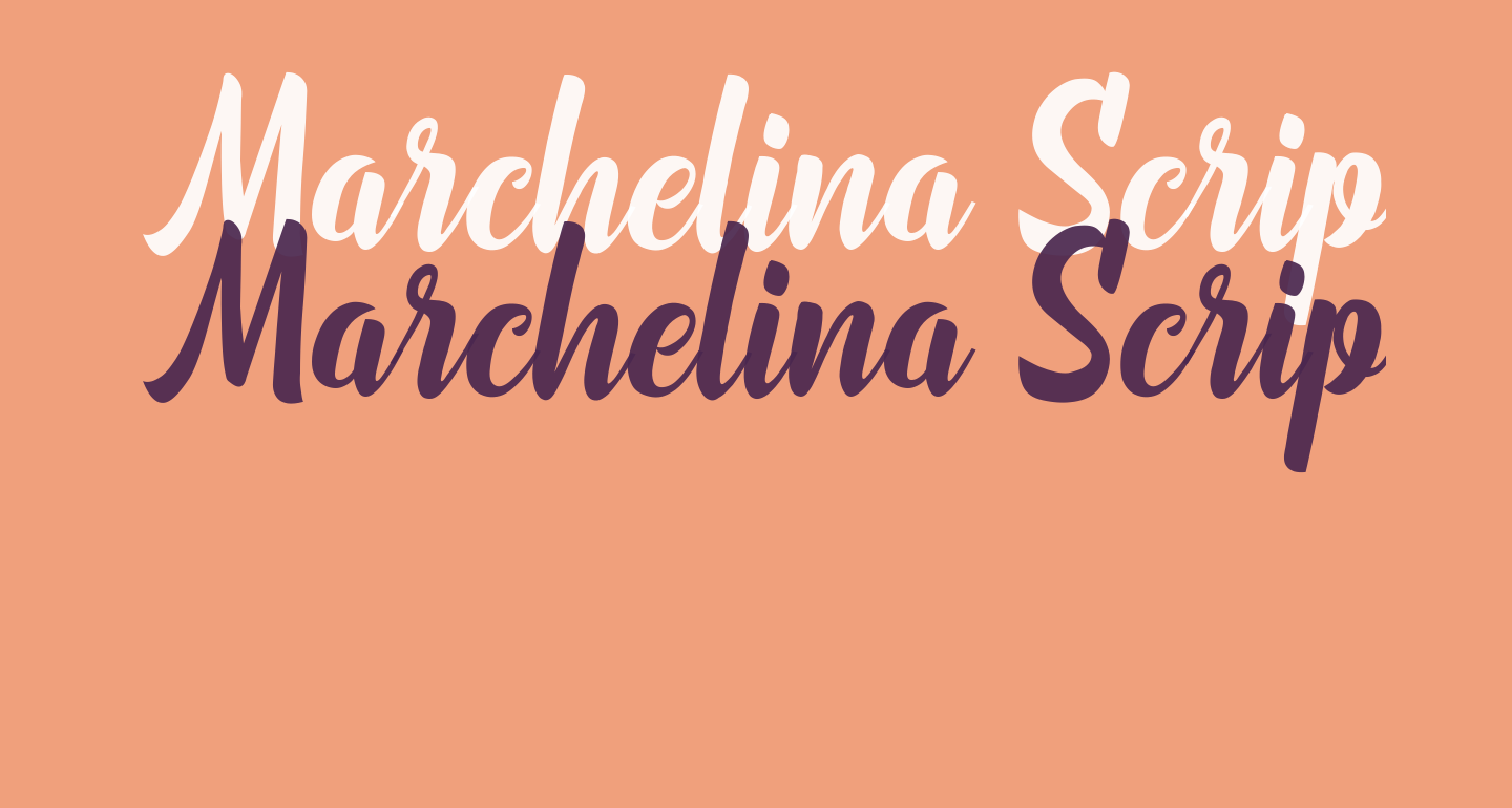 Marchelina Script by Cotbada Studio free Font - What Font Is