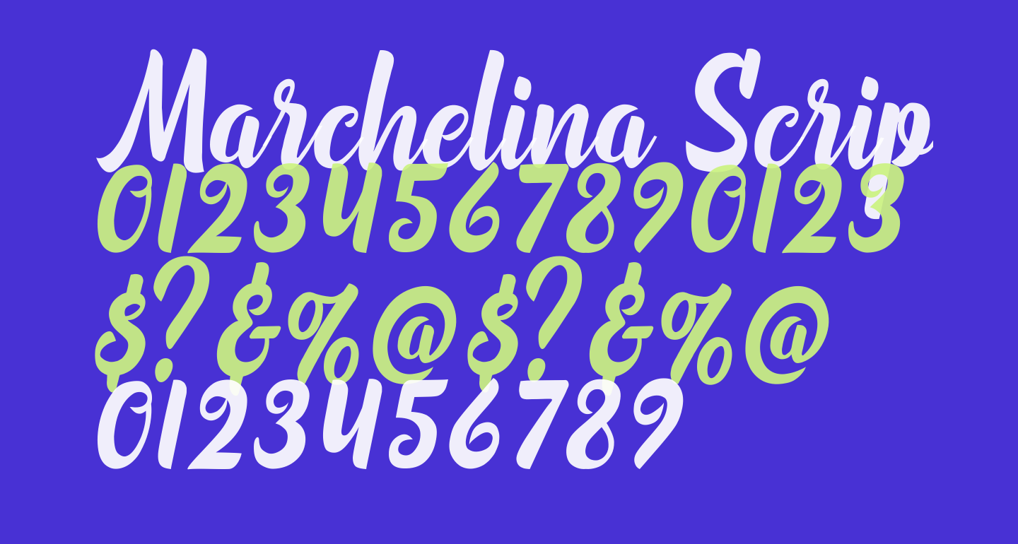 Marchelina Script by Cotbada Studio free Font - What Font Is