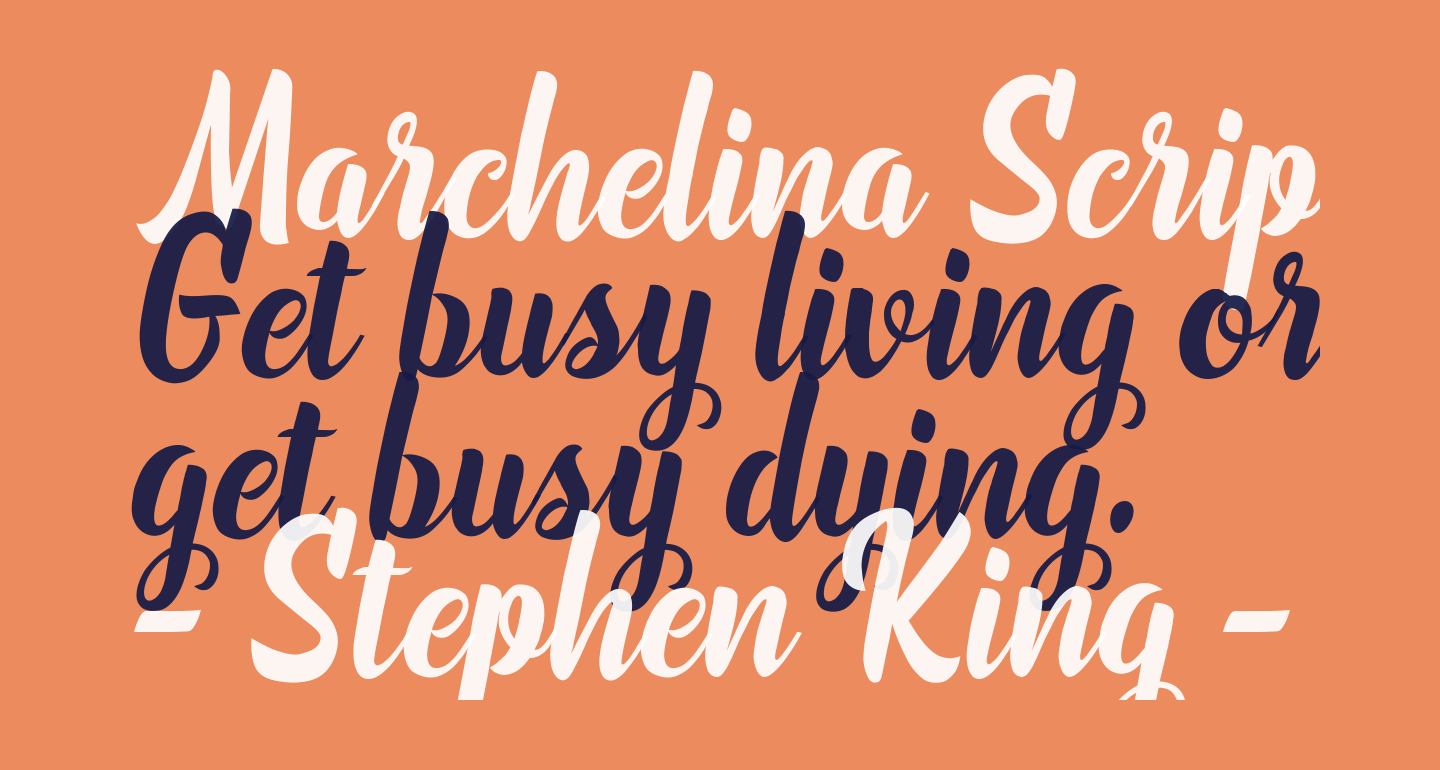 Marchelina Script by Cotbada Studio free Font - What Font Is
