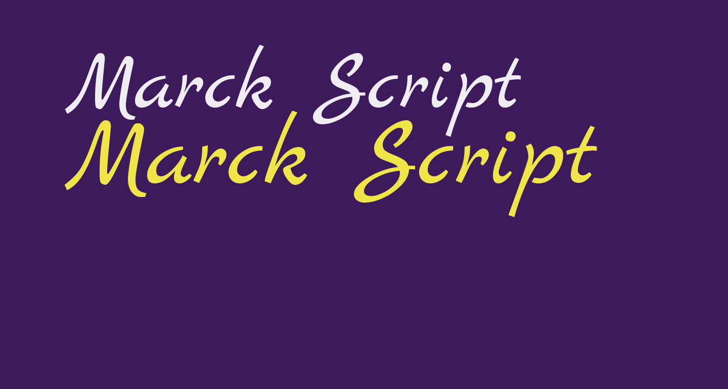 Marck Script free Font - What Font Is