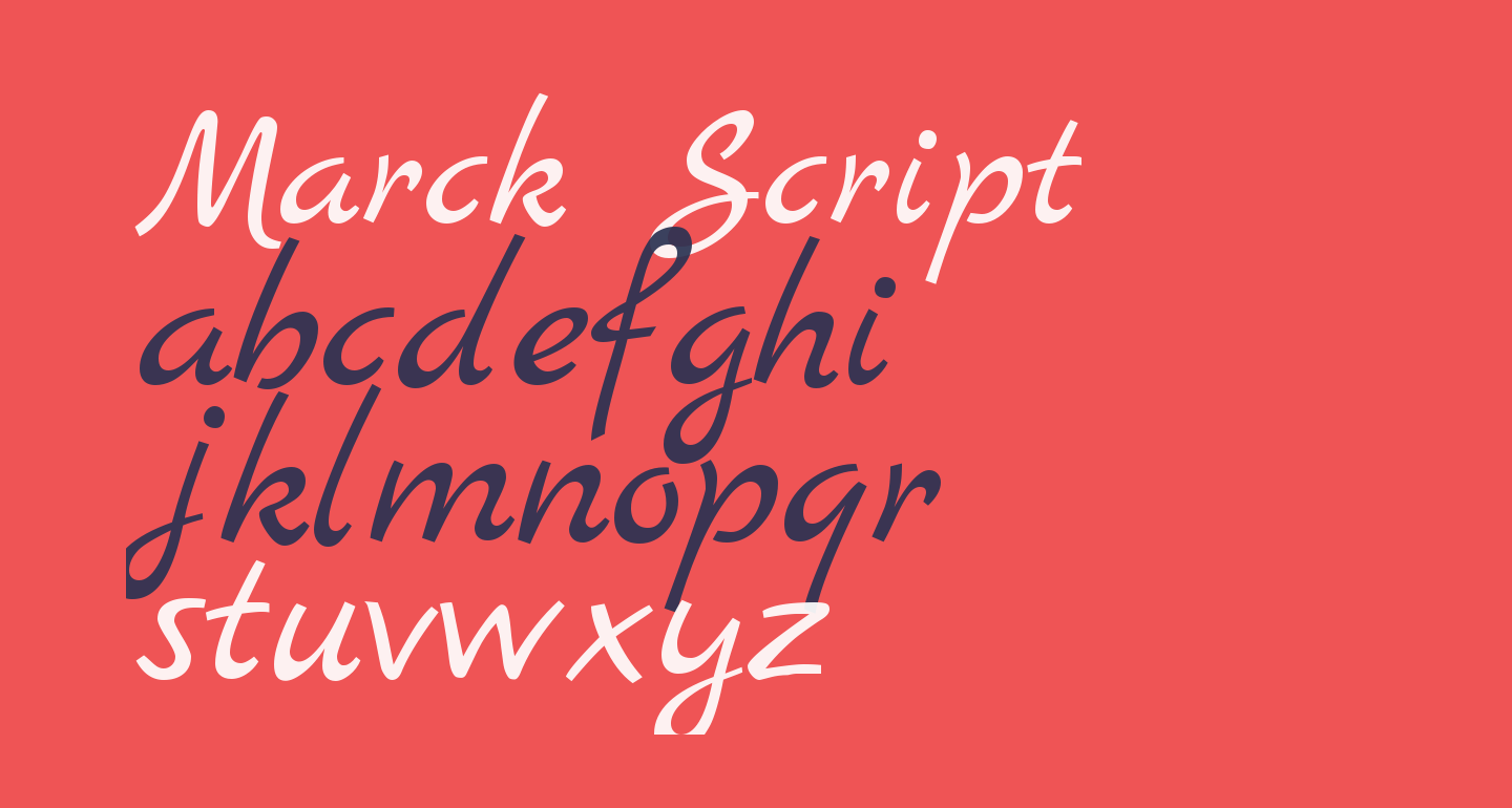 Marck Script free Font - What Font Is