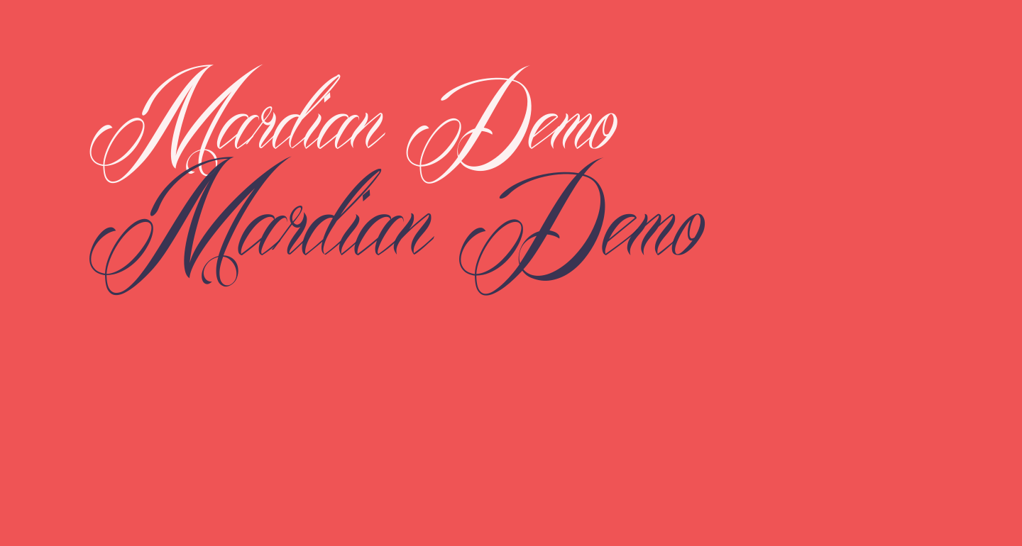 Mardian Demo free Font - What Font Is