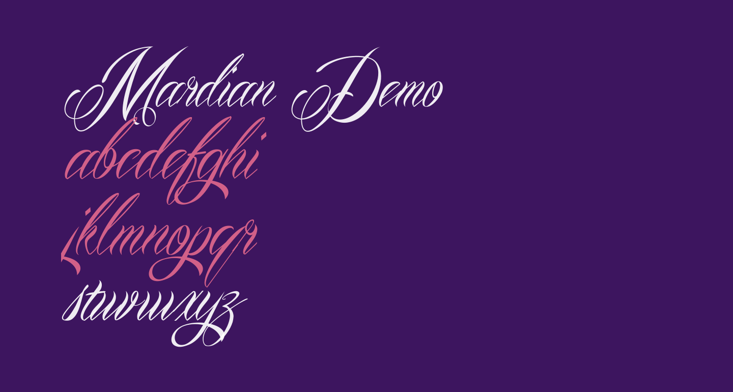Mardian Demo free Font - What Font Is