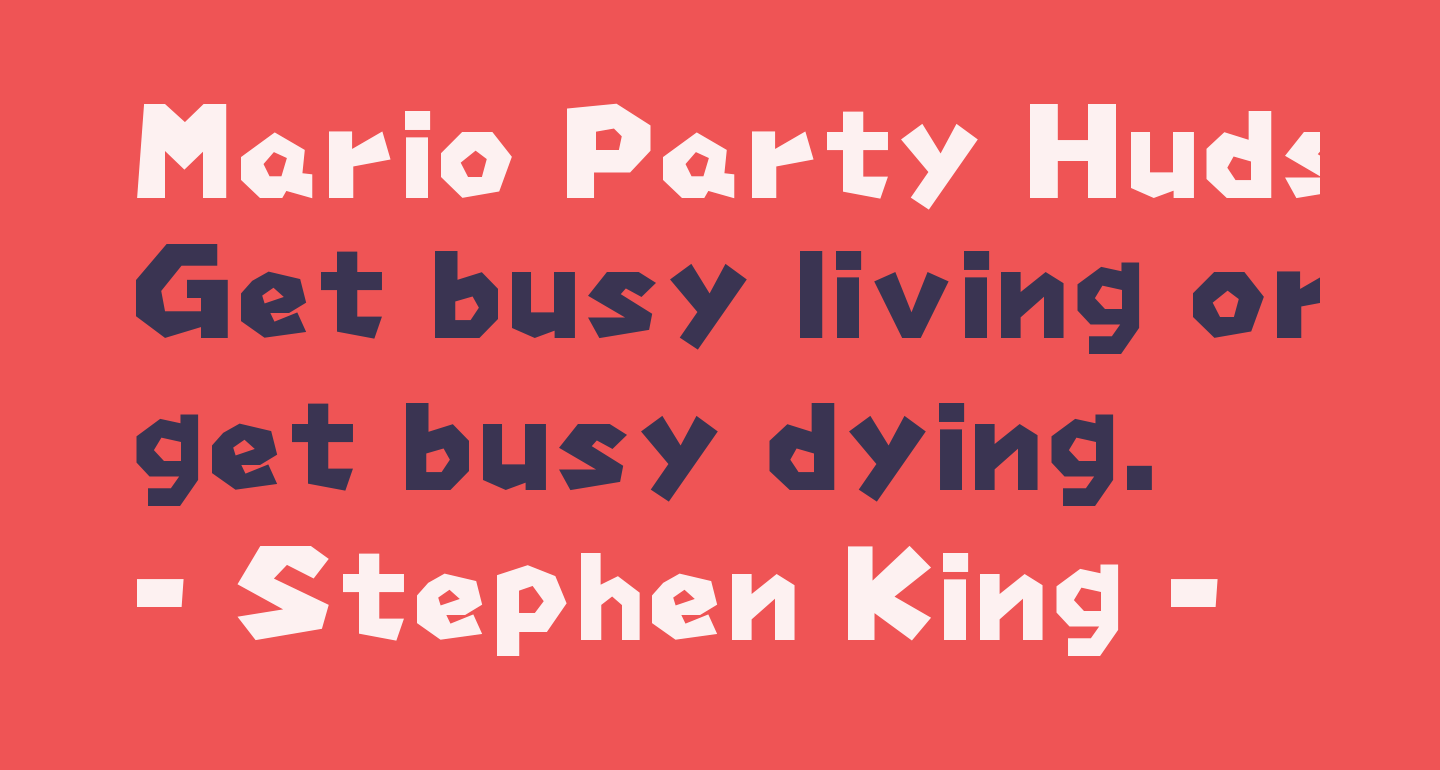 Mario Party Hudson free Font - What Font Is
