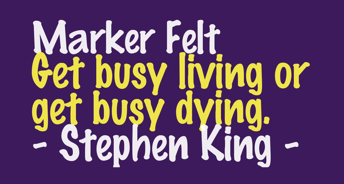 Marker Felt free Font - What Font Is