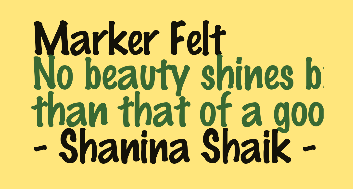 Marker Felt free Font - What Font Is