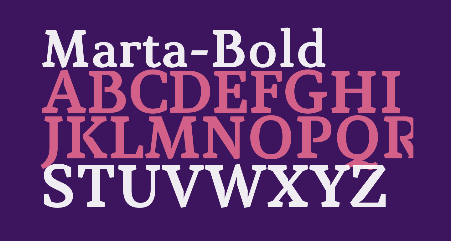 Marta-Bold free Font - What Font Is