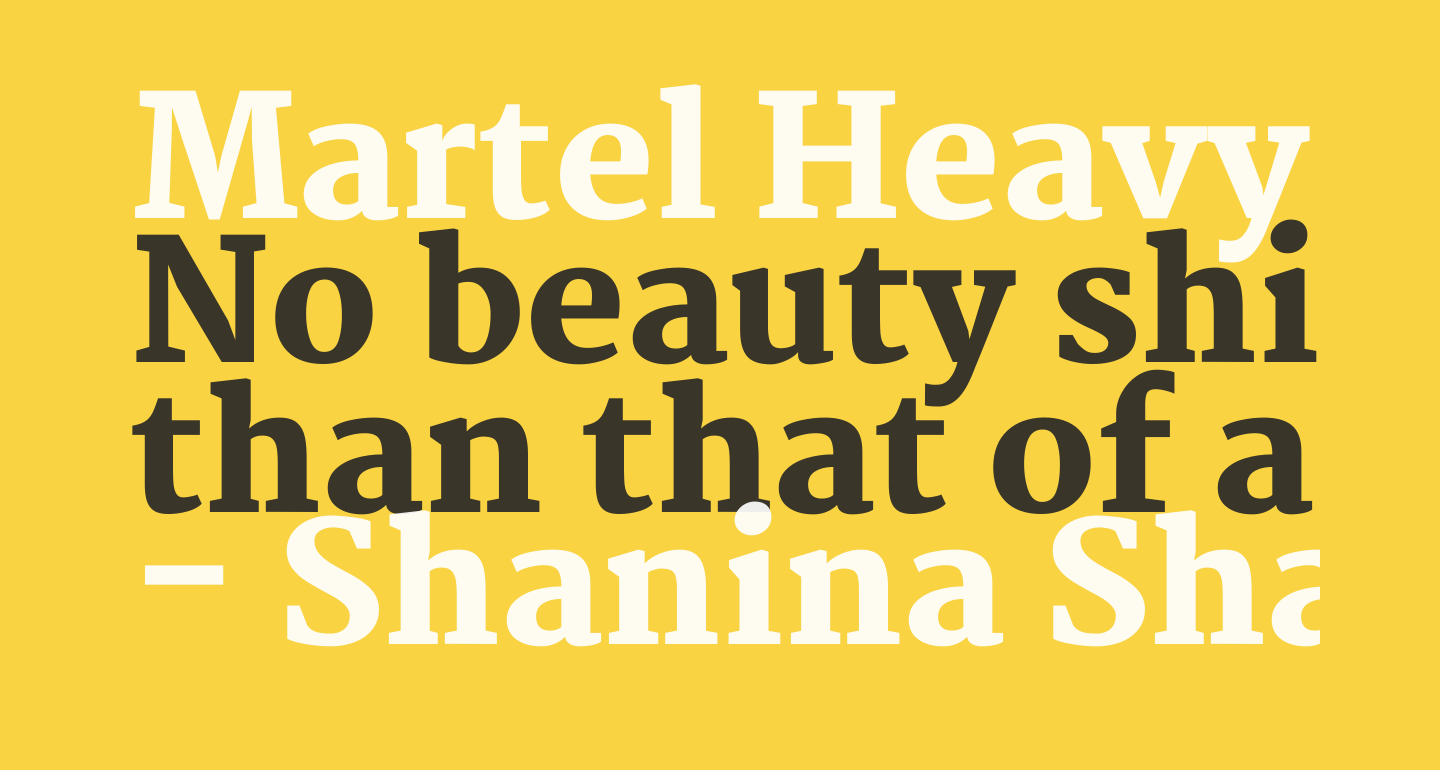 Martel Heavy free Font - What Font Is