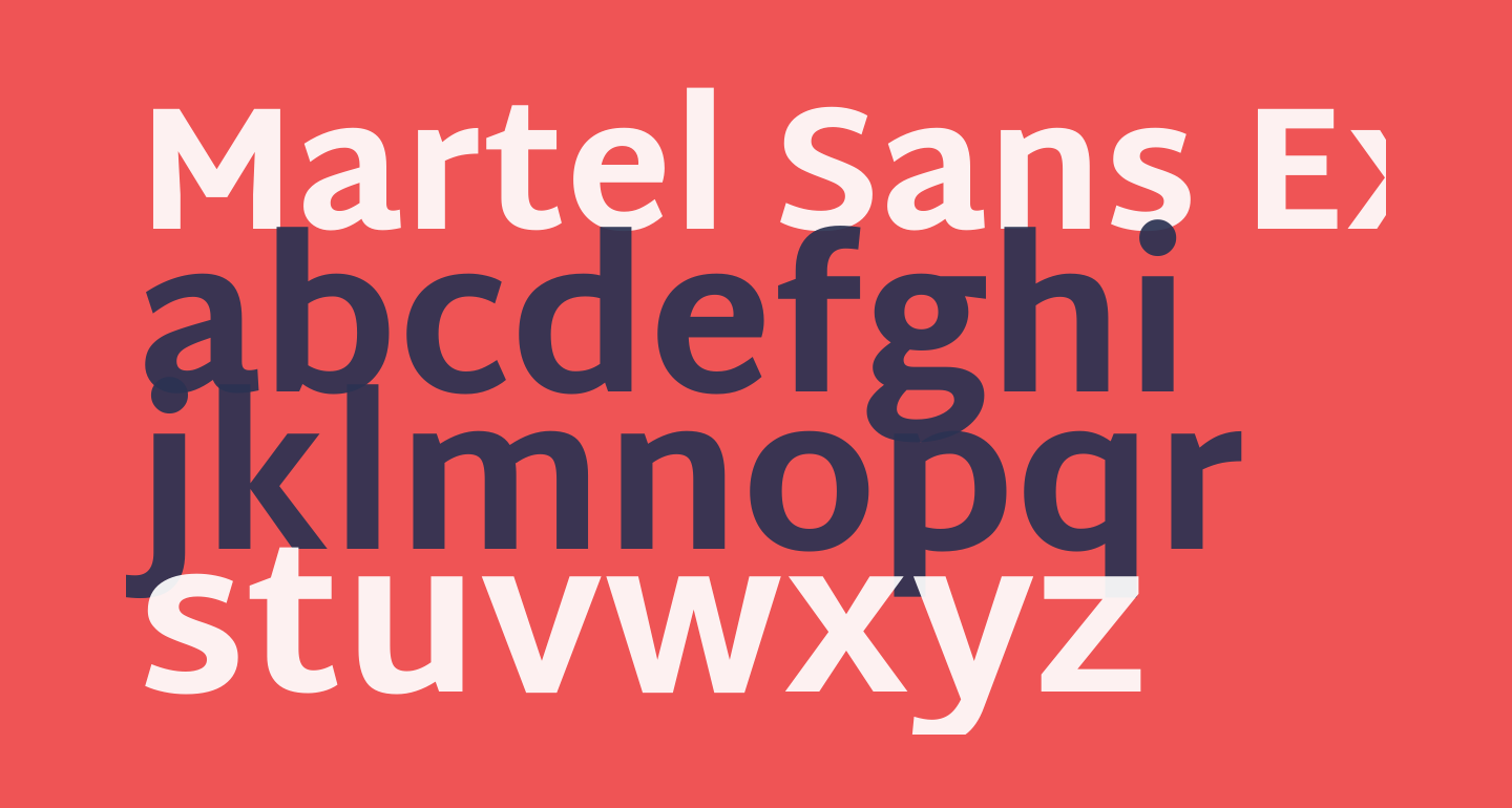 Martel Sans ExtraBold free Font - What Font Is