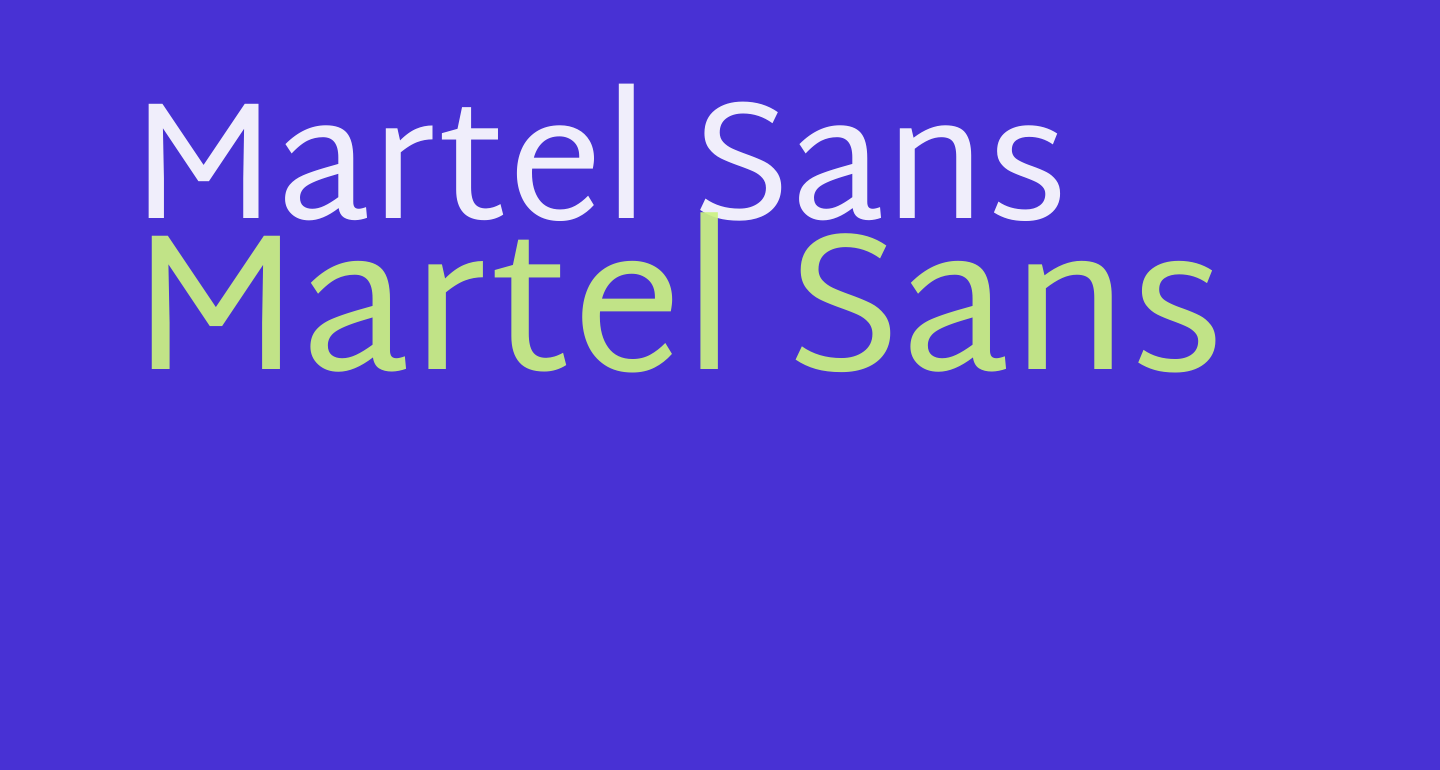 Martel Sans free Font - What Font Is