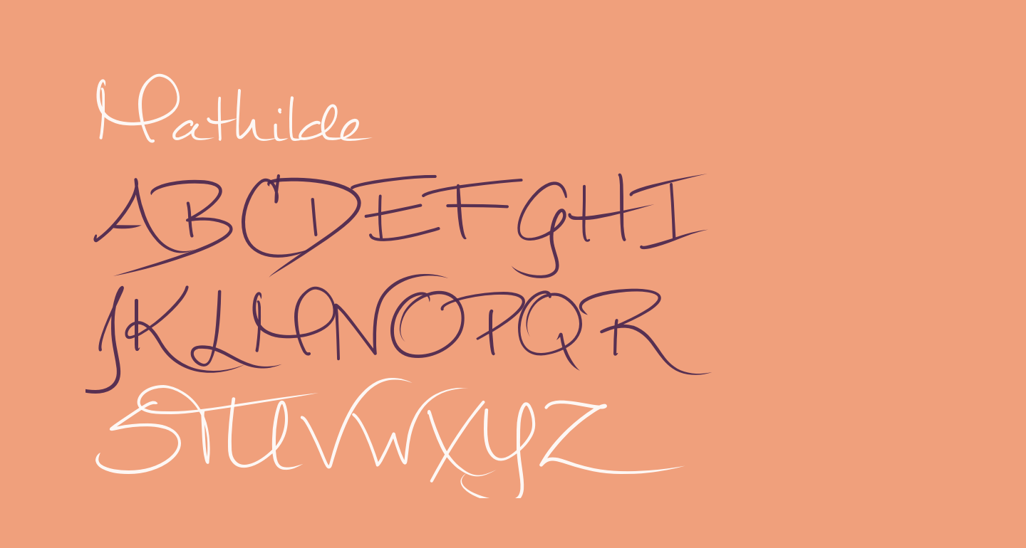 Mathilde free Font - What Font Is