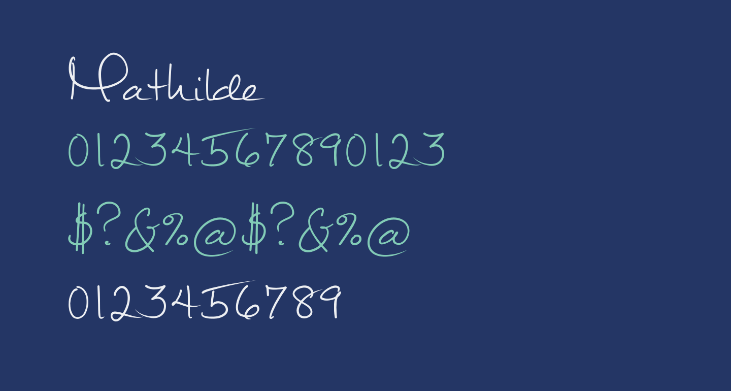 Mathilde free Font - What Font Is