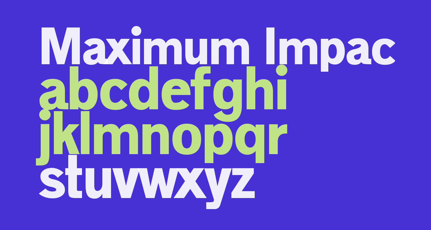 Maximum Impact free Font - What Font Is