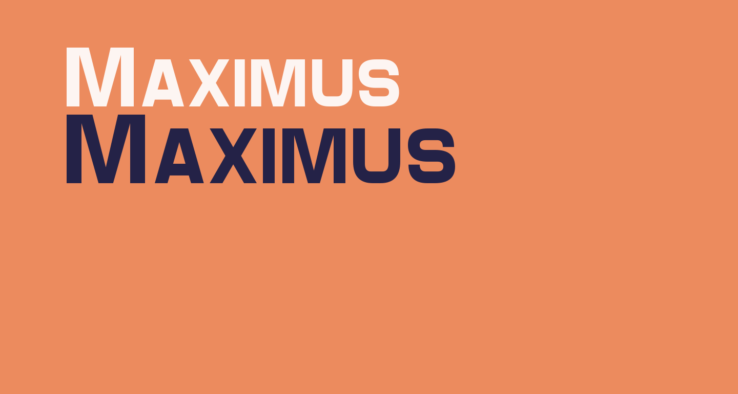 Maximus free Font - What Font Is