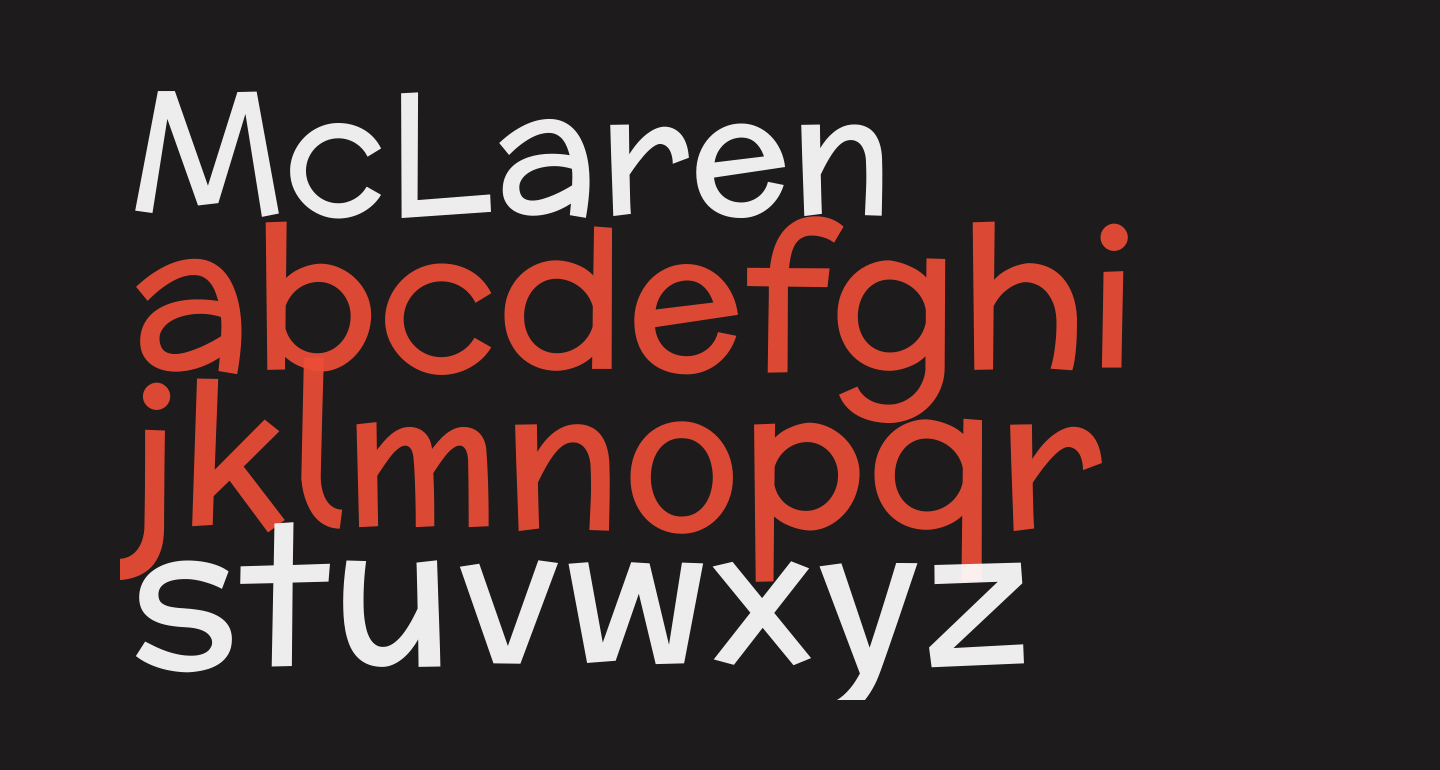 McLaren free Font - What Font Is
