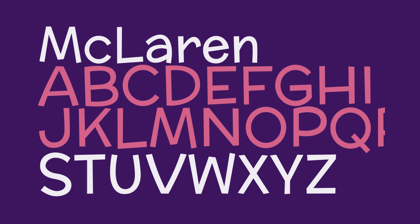 McLaren free Font - What Font Is