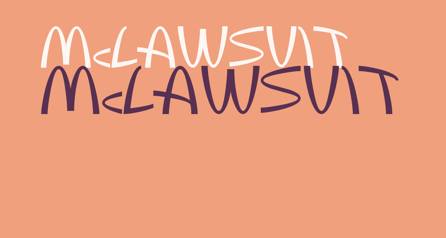 McLawsuit free Font - What Font Is