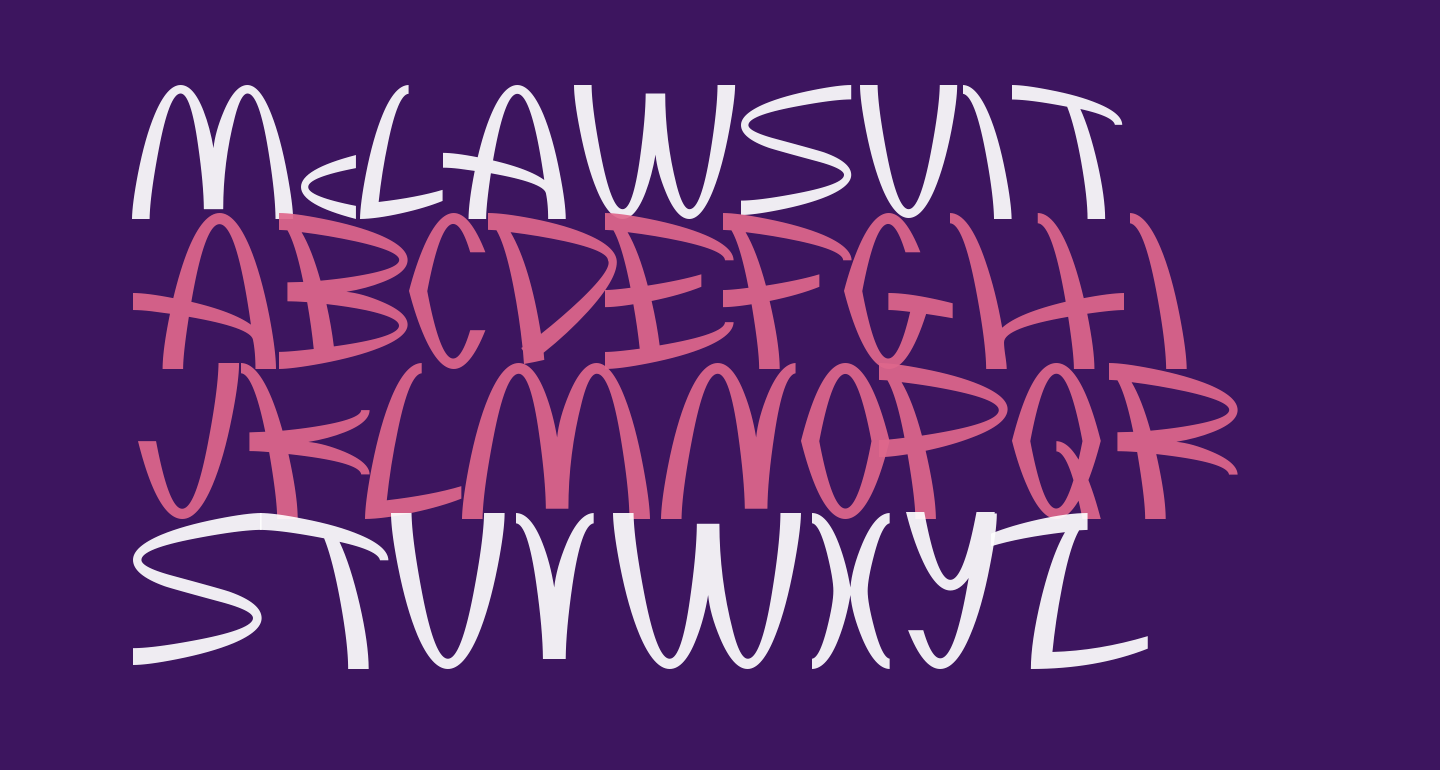 McLawsuit free Font - What Font Is