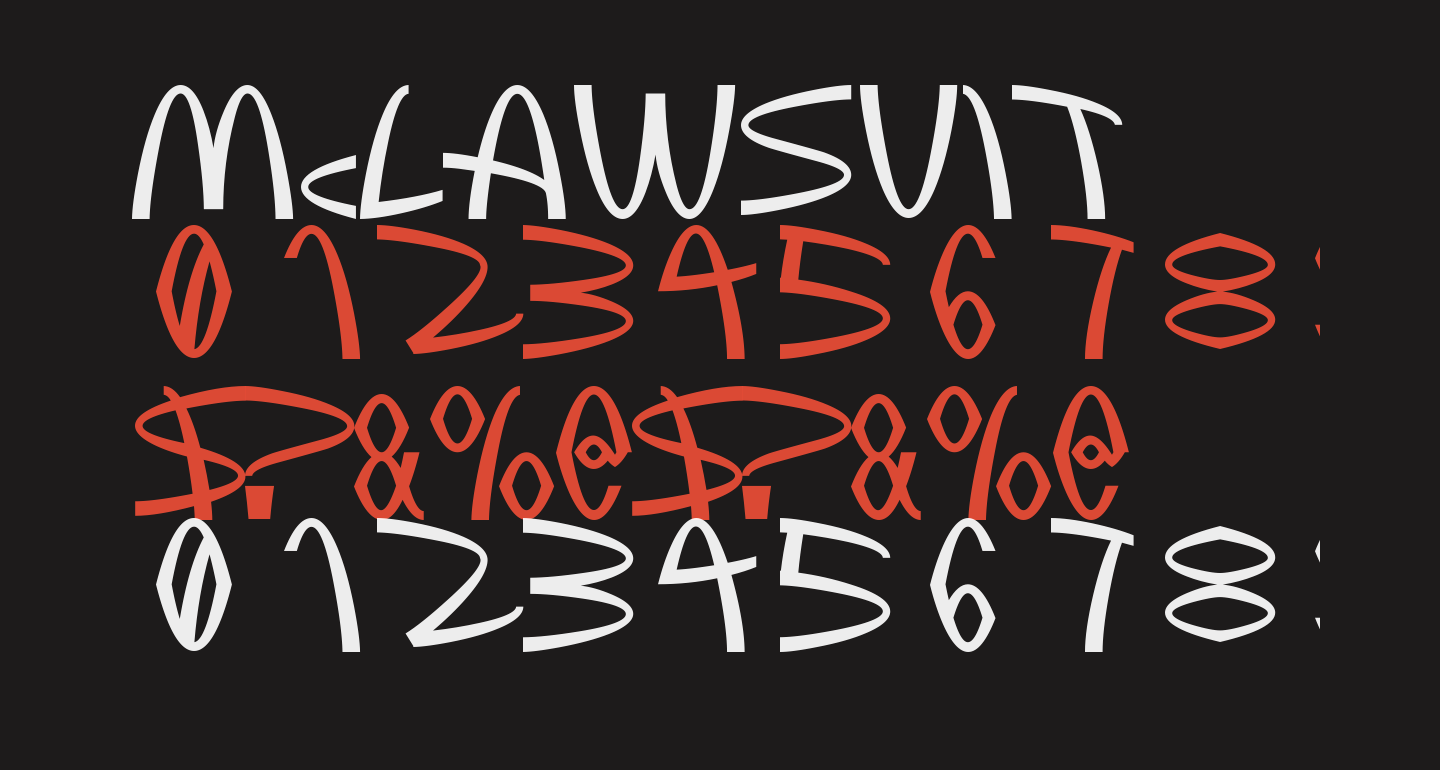 McLawsuit free Font - What Font Is