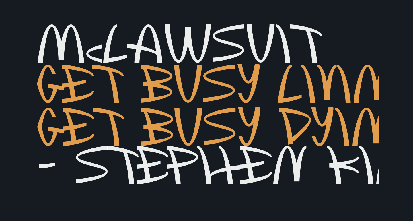 McLawsuit free Font - What Font Is
