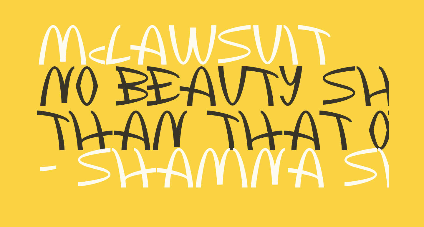 McLawsuit free Font - What Font Is