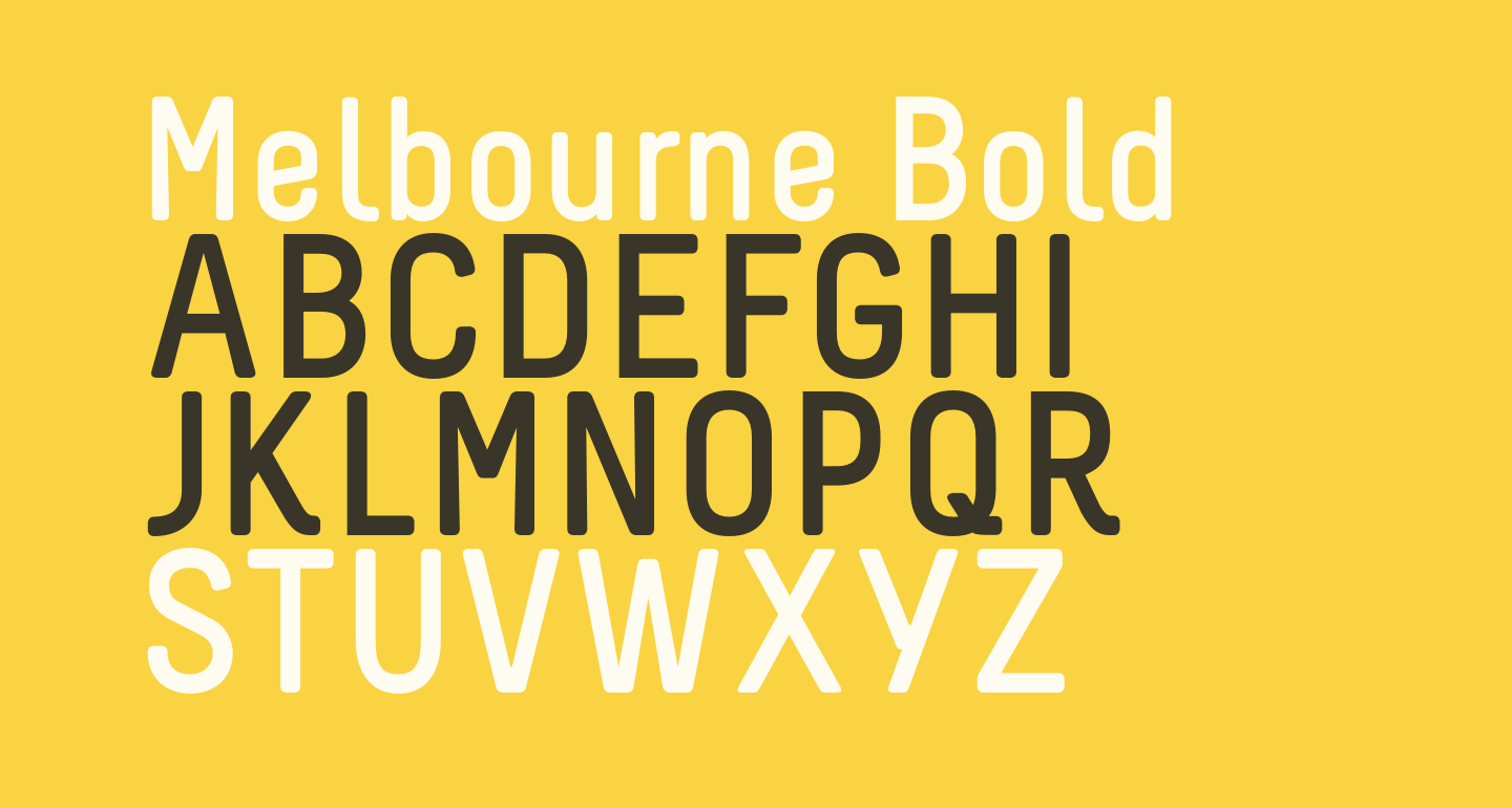 Melbourne-Bold free Font - What Font Is