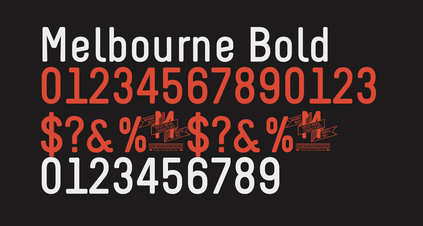 Melbourne-Bold free Font - What Font Is