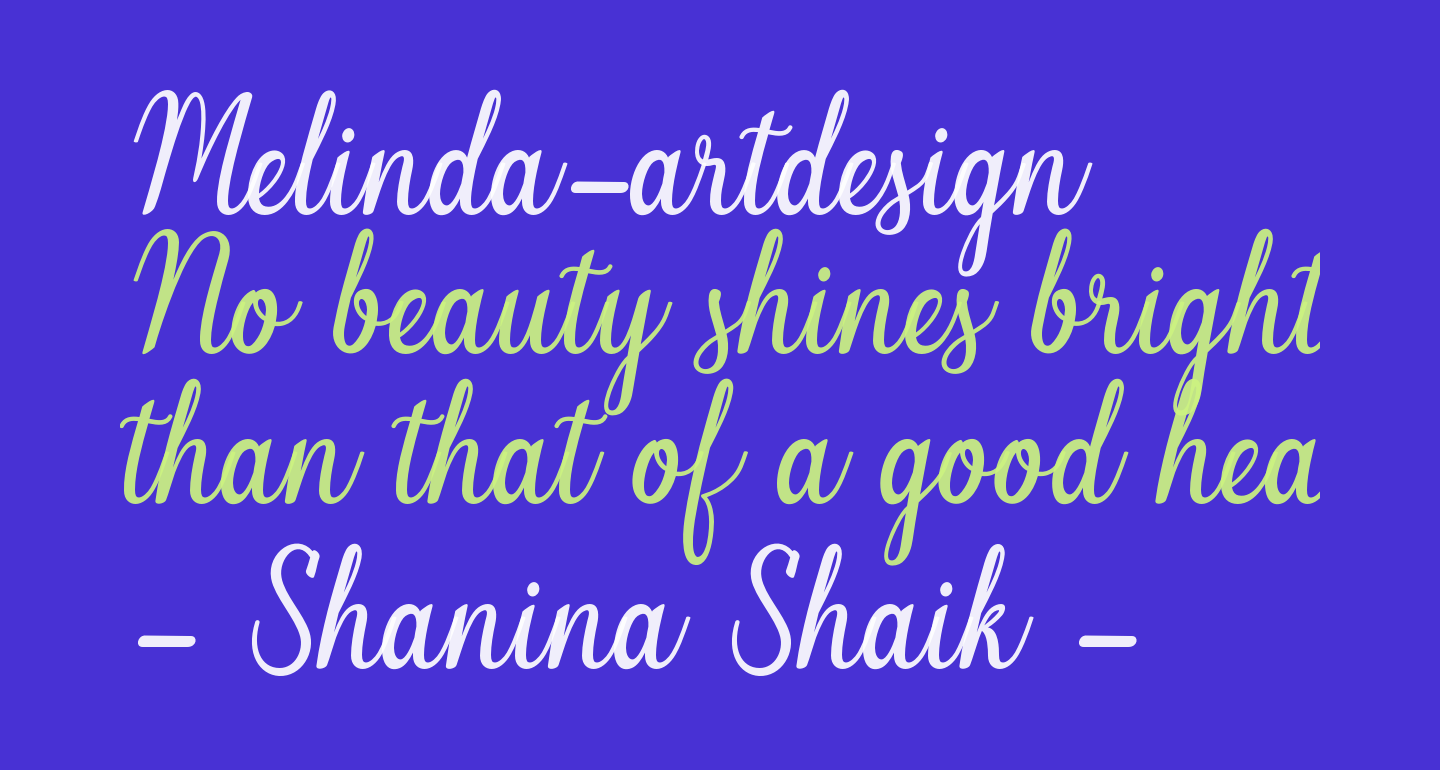 Melinda-artdesign free Font - What Font Is