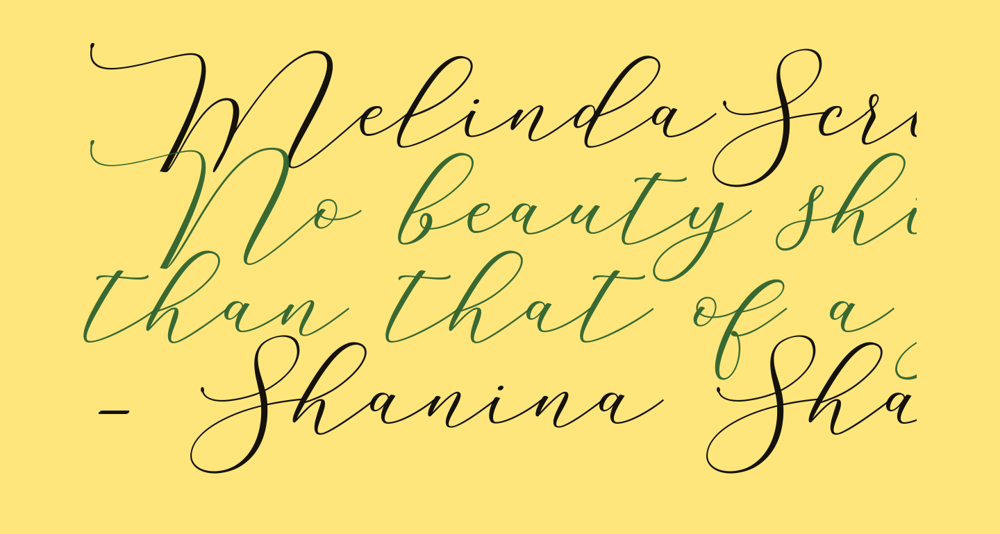 MelindaScript free Font - What Font Is