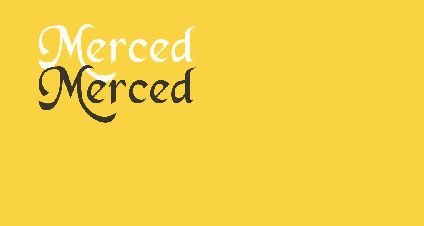 Merced free Font - What Font Is