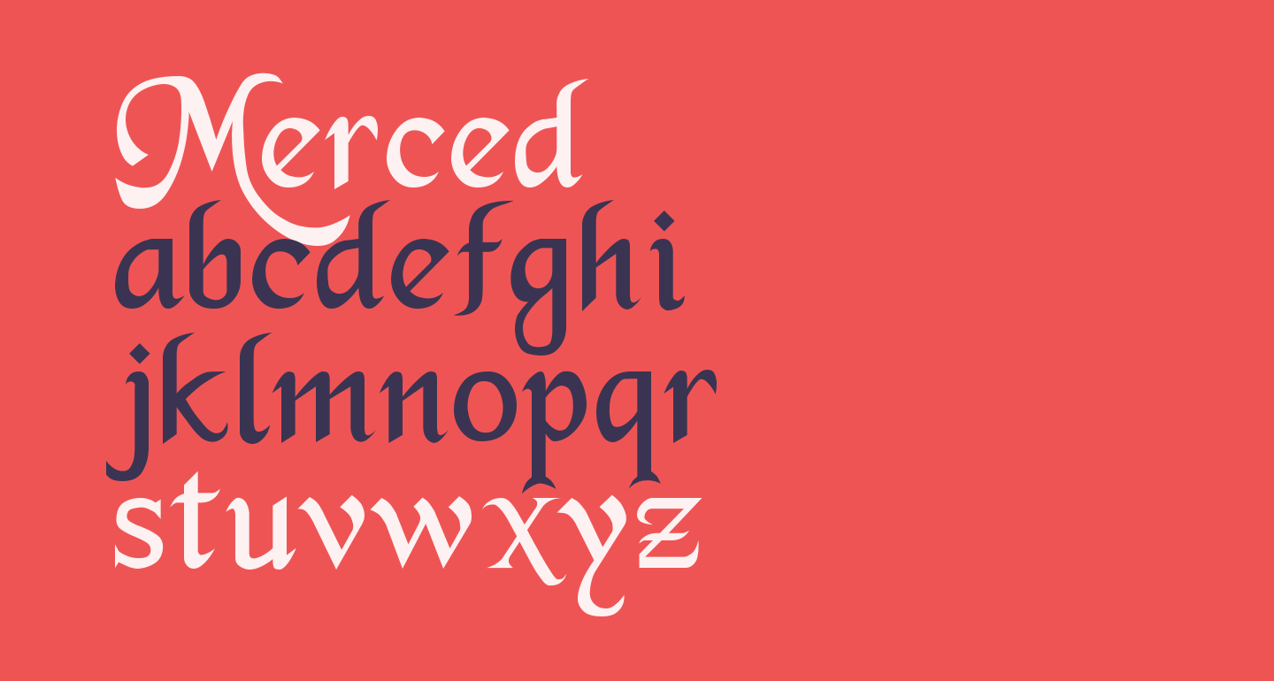 Merced free Font - What Font Is